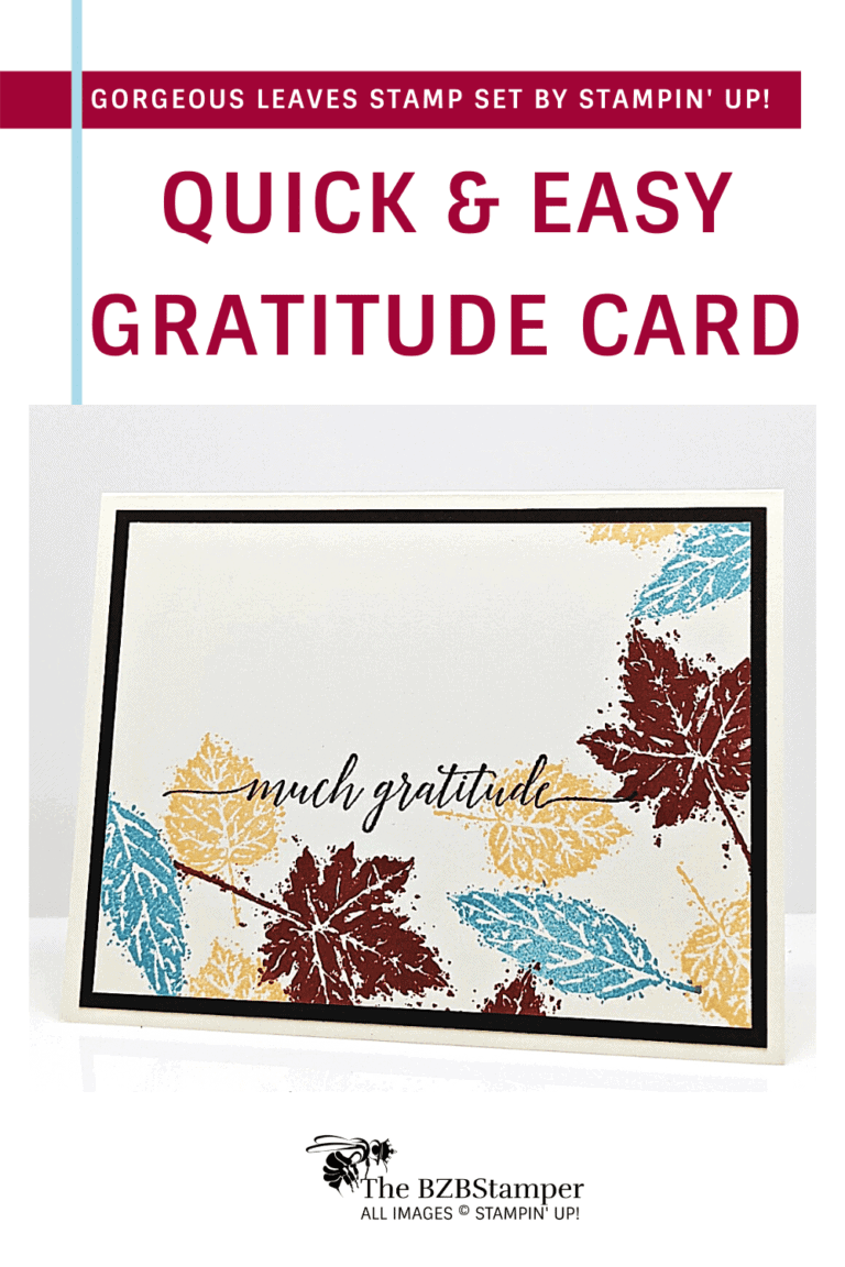 Quick and Easy Handmade Gratitude Card - Barb Brimhall, The BZBStamper