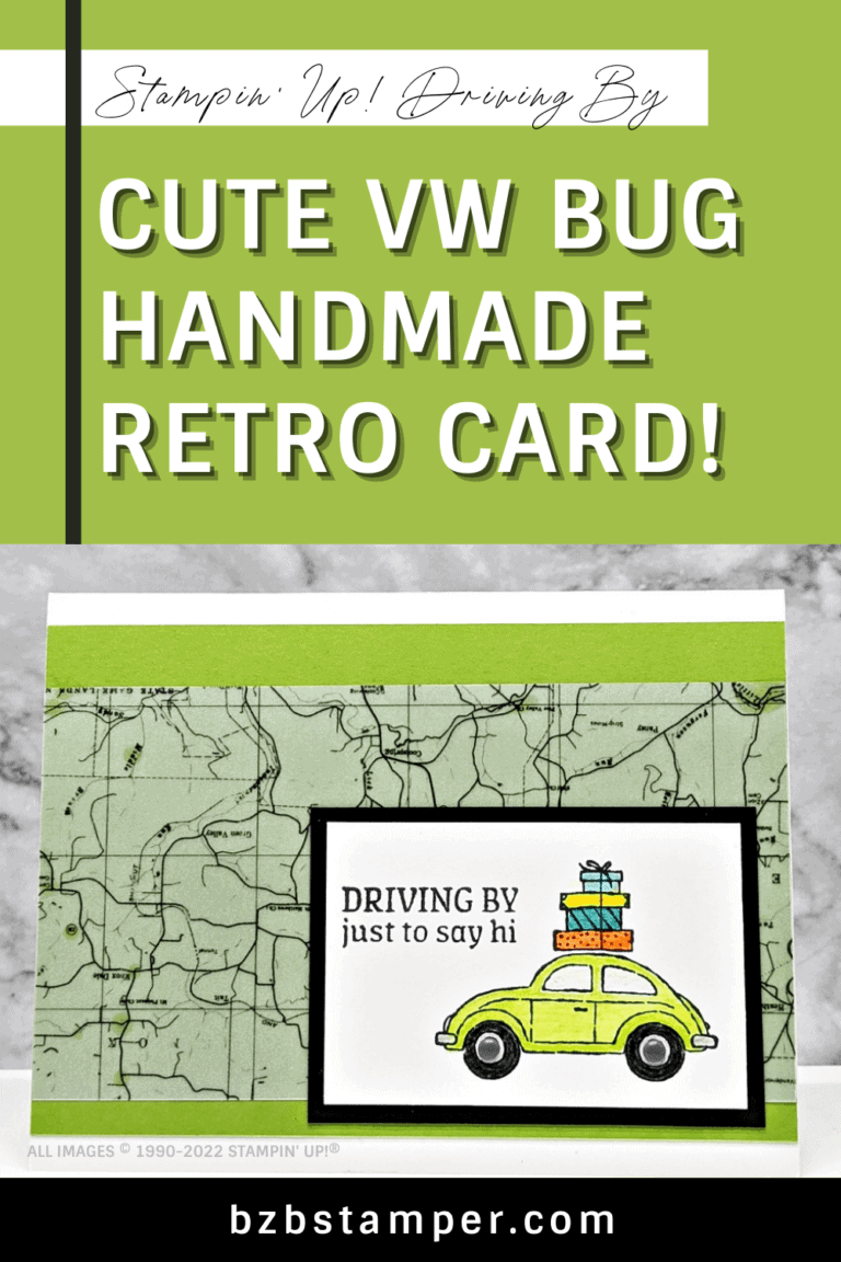 Cute VW Bug Handmade Card - Barb Brimhall, The BZBStamper