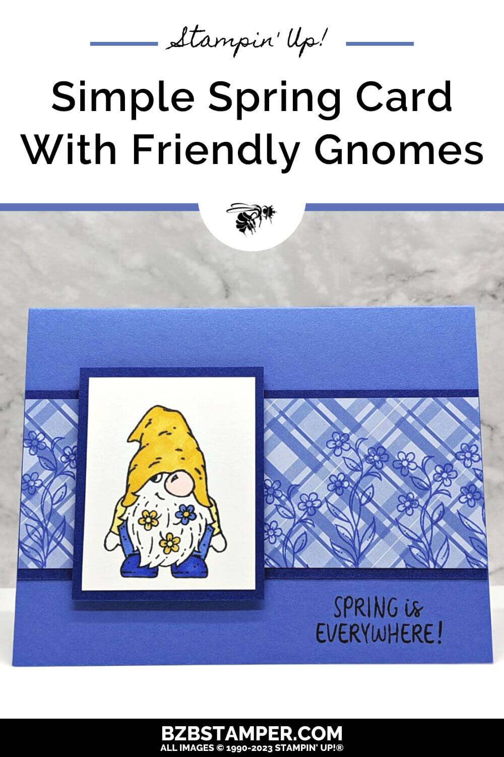 Spring Greetings with a Simple Handmade Gnome Card - Barb Brimhall, The ...