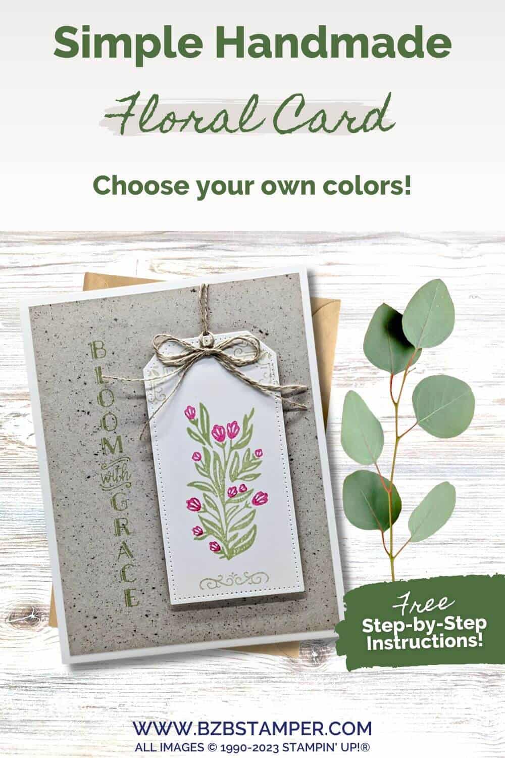 Handmade Card using the Vertical Blooms Stamp Set - Barb Brimhall, The ...